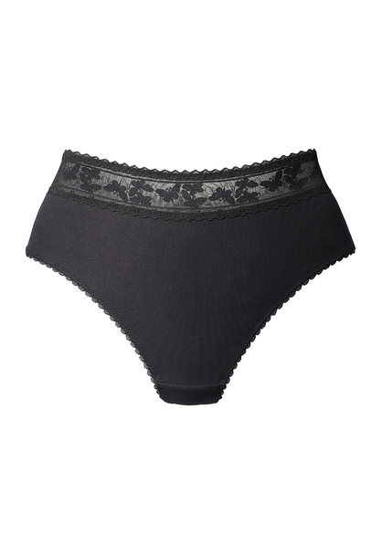 Nuance High-Waist-String schwarz | 32/34