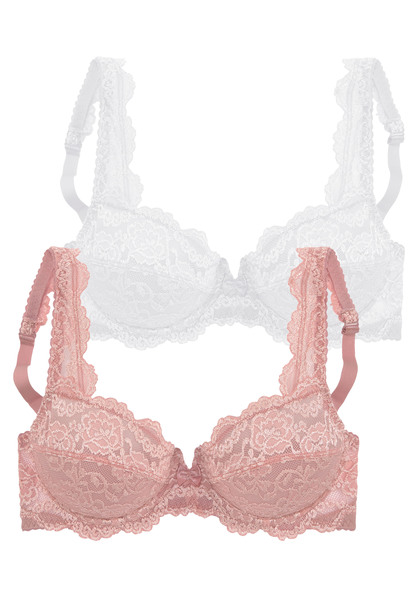 petite fleur Bügel-BH altrosa+weiß | Cup B | 100